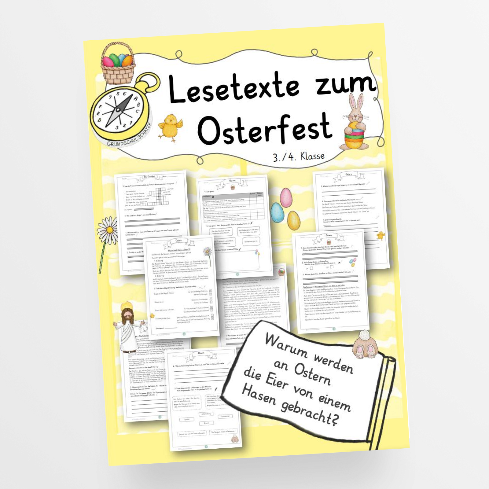 Lesetexte und Aufgaben zum Osterfest Ostern Klasse 3/4 Ethik ...