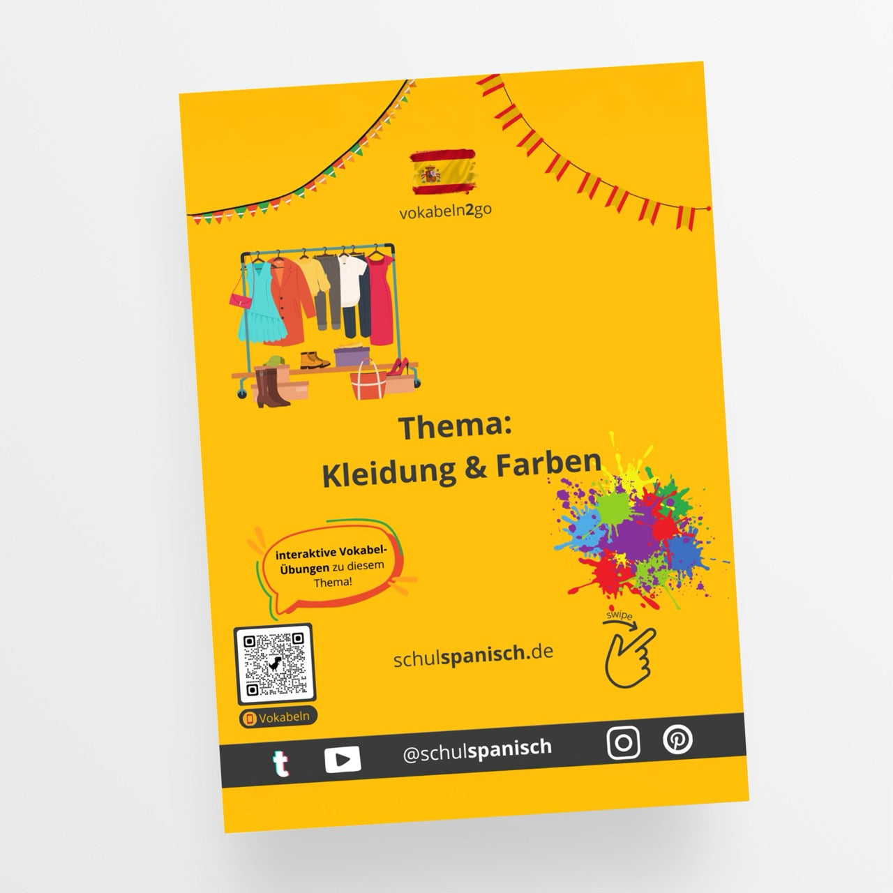 "vokabeln2go" Redekarten zum Thema "Kleidung und Farben" – StudyHelp ...