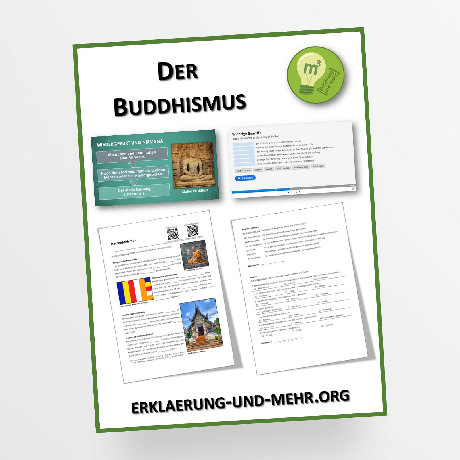 Materialpaket Geschichte Thema "Buddhismus" für die 6.-8. Klasse ...