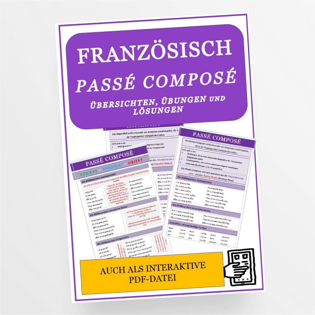 Passé Composé Bildung Regeln und Beispiele