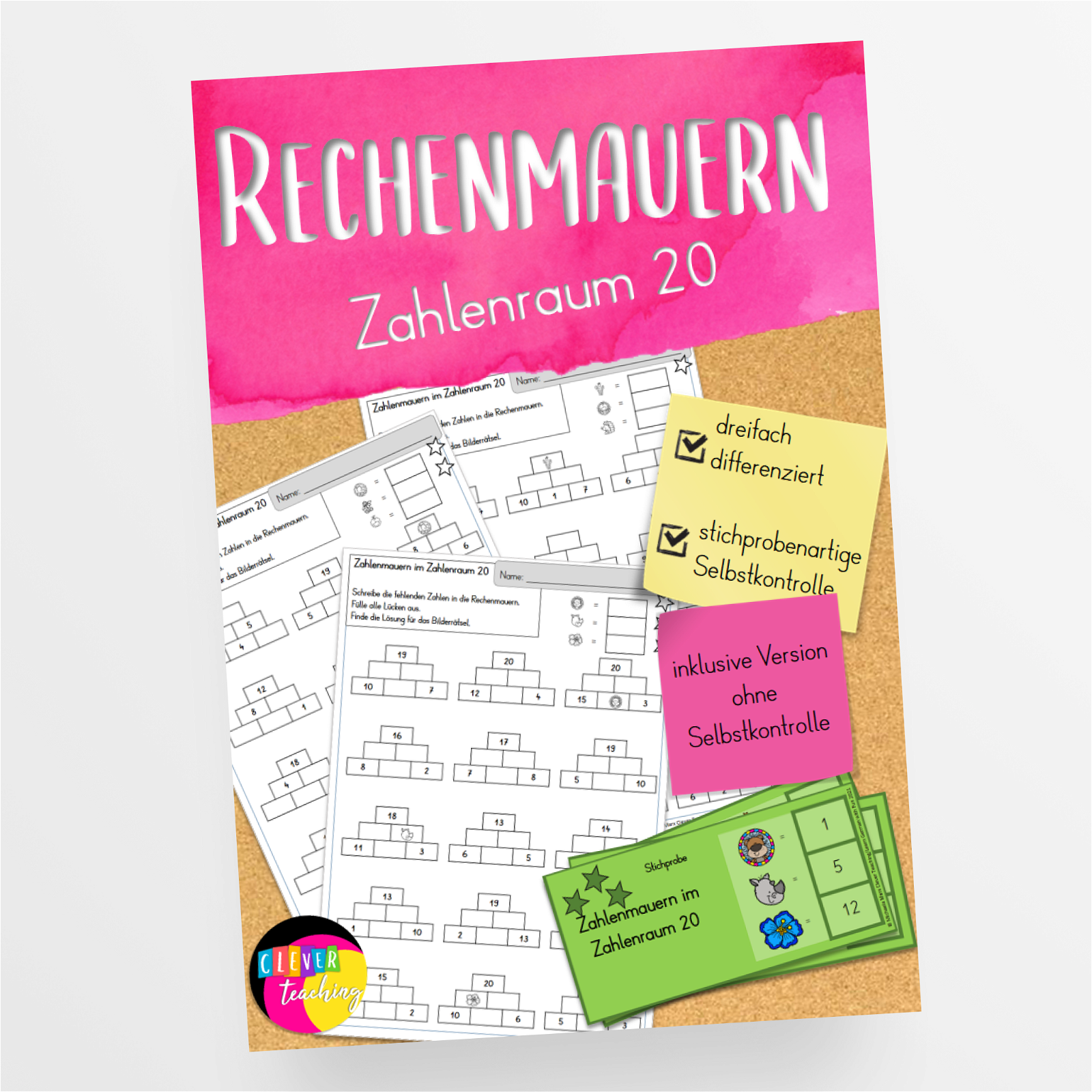 Mathematik Rechenmauern Zahlenraum 20 – StudyHelp Lehrmaterial