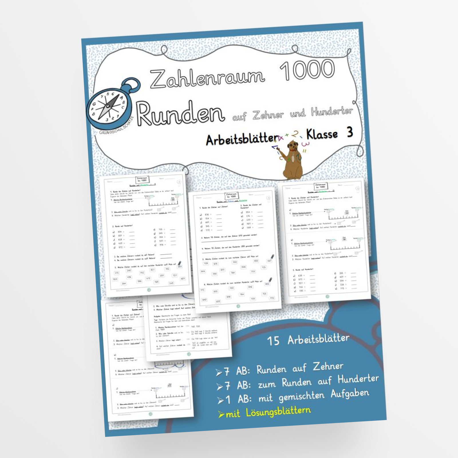 Runden auf Zehner und Hunderter im Zahlenraum 1000 – StudyHelp Lehrmaterial